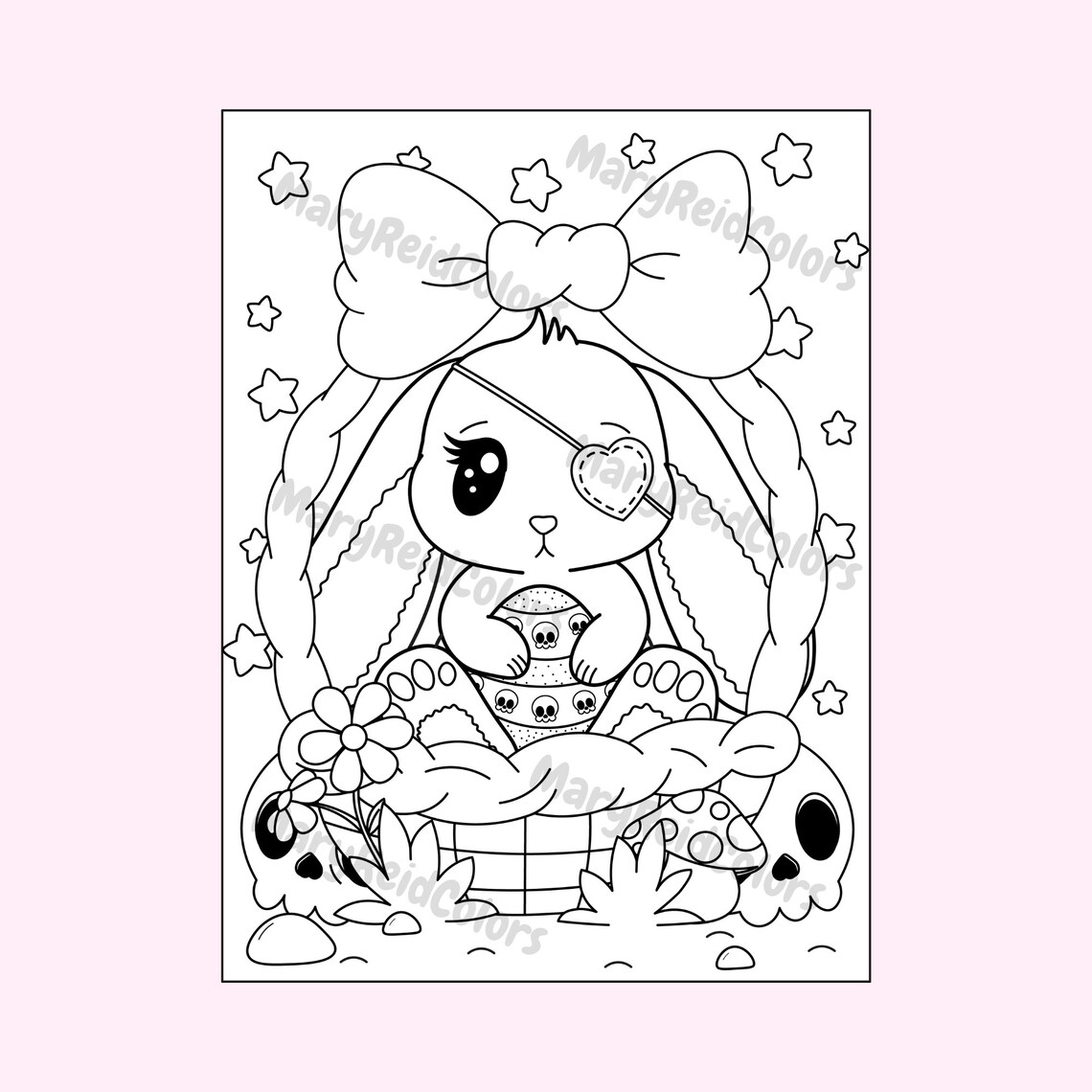 Creepy Kawaii Coloring Pages Creepy Cute Coloring Pages - Etsy