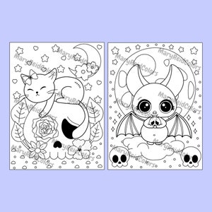 Creepy Kawaii Coloring Pages, Creepy Cute Coloring Pages, Cute ...