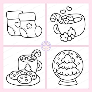 Christmas Bold and Easy Coloring Pages, Cute and Easy Coloring Book ...