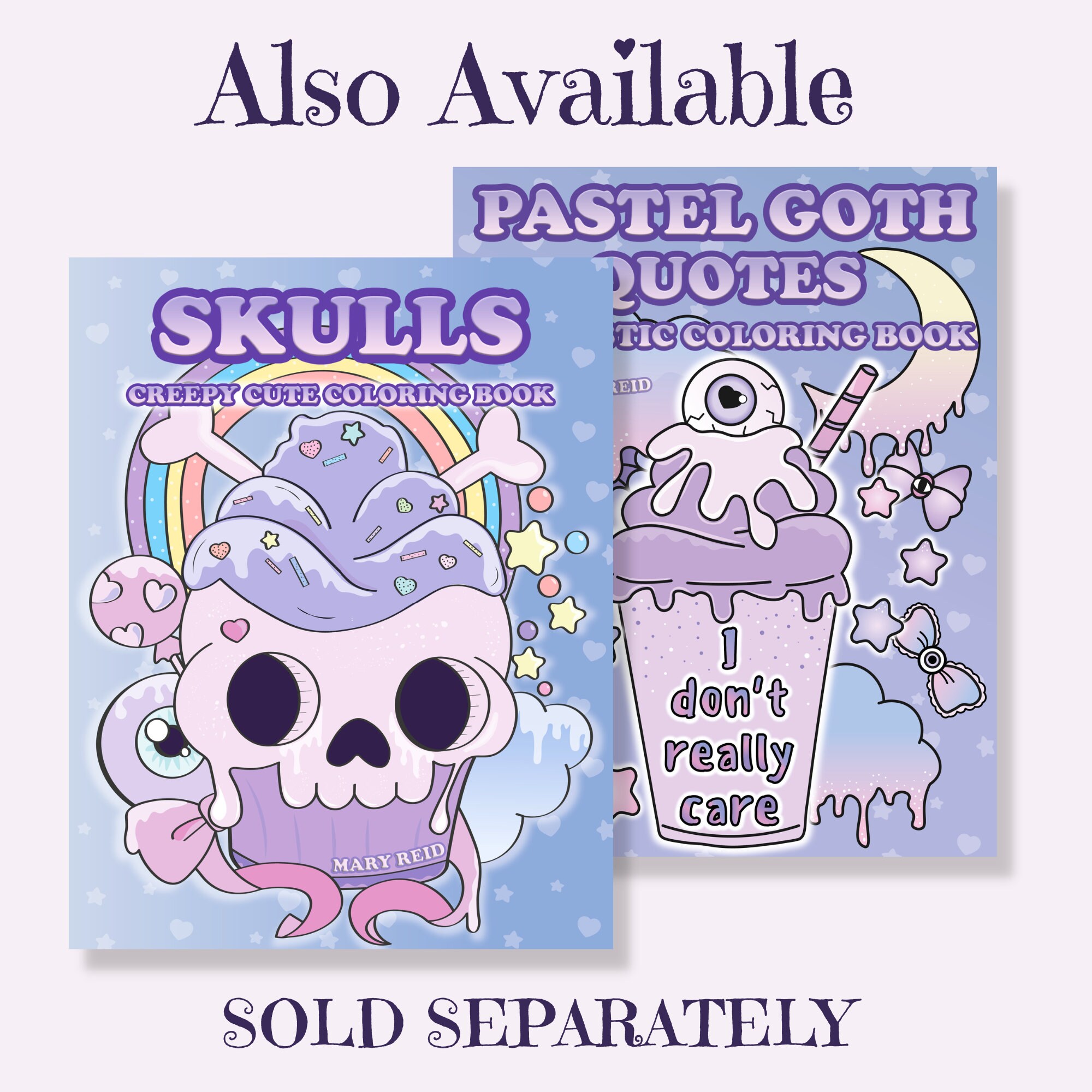 Creepy Kawaii Coloring Book Pastel Goth Coloring Book Kawaii - Etsy