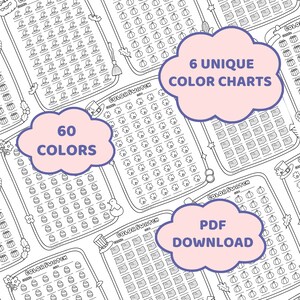 Blank Color Swatch, Printable Color Chart, Chart Sheets, Season Color ...