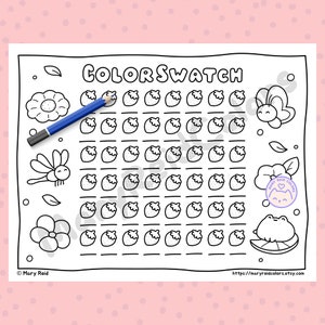 Kawaii Coloring Pages for Adults, Cozy Kawaii Coloring Book, Cozy ...