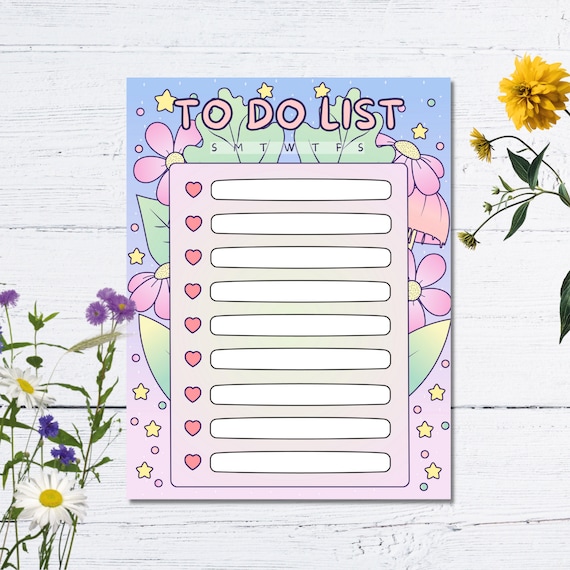 Cute To Do List Template