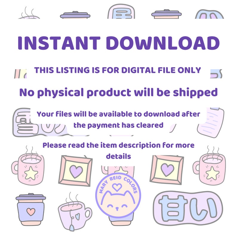 Cozy Animal Coloring Book, Kawaii Digital Pages (PDF) - Etsy