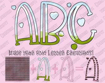 Fill Your Own Letters On Canva Commercial Use Allowed Drag And Drop