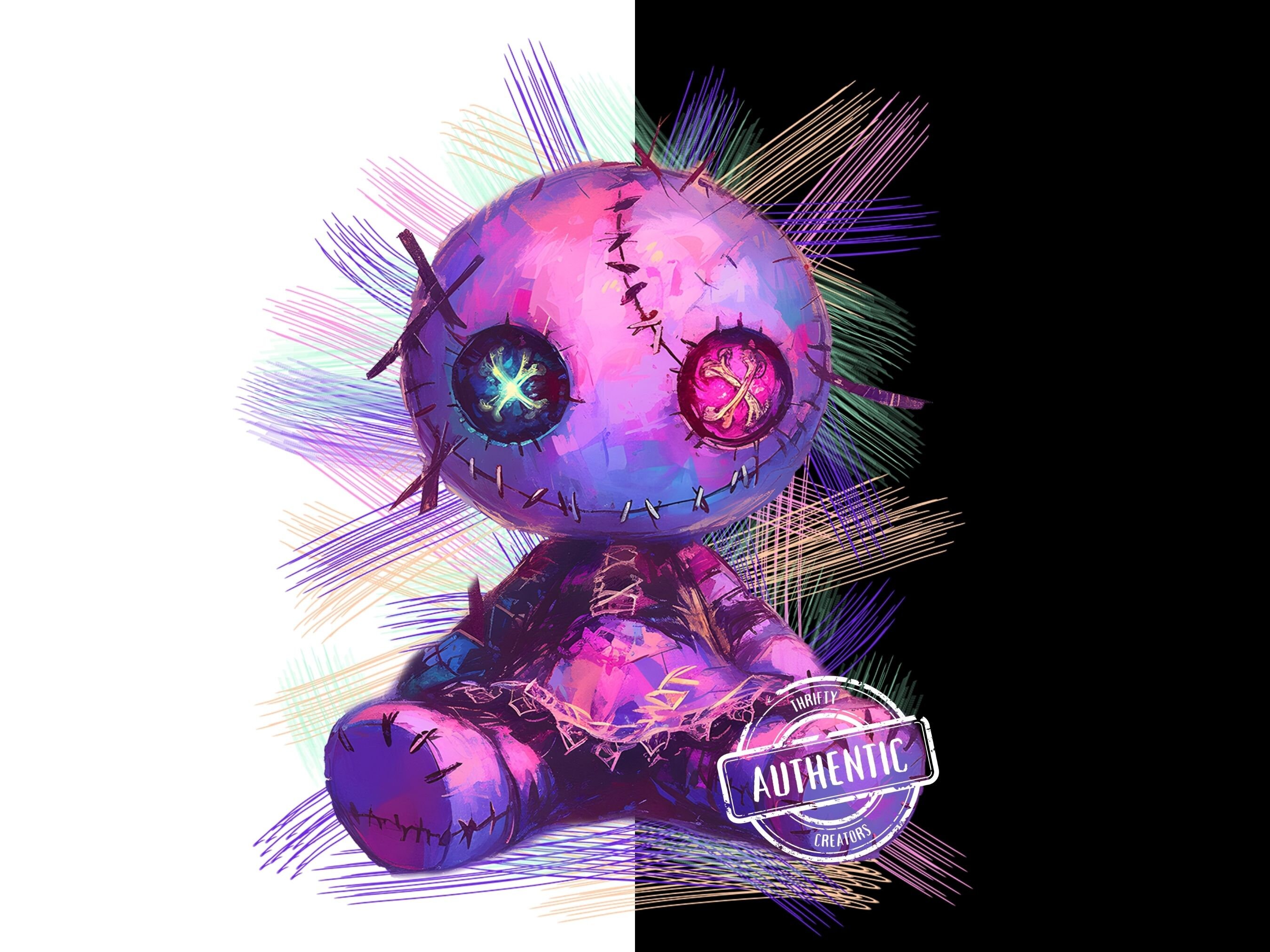 Purple Voodoo Doll Png for Colorful Dtf Design. Colorful Png Mugs and ...