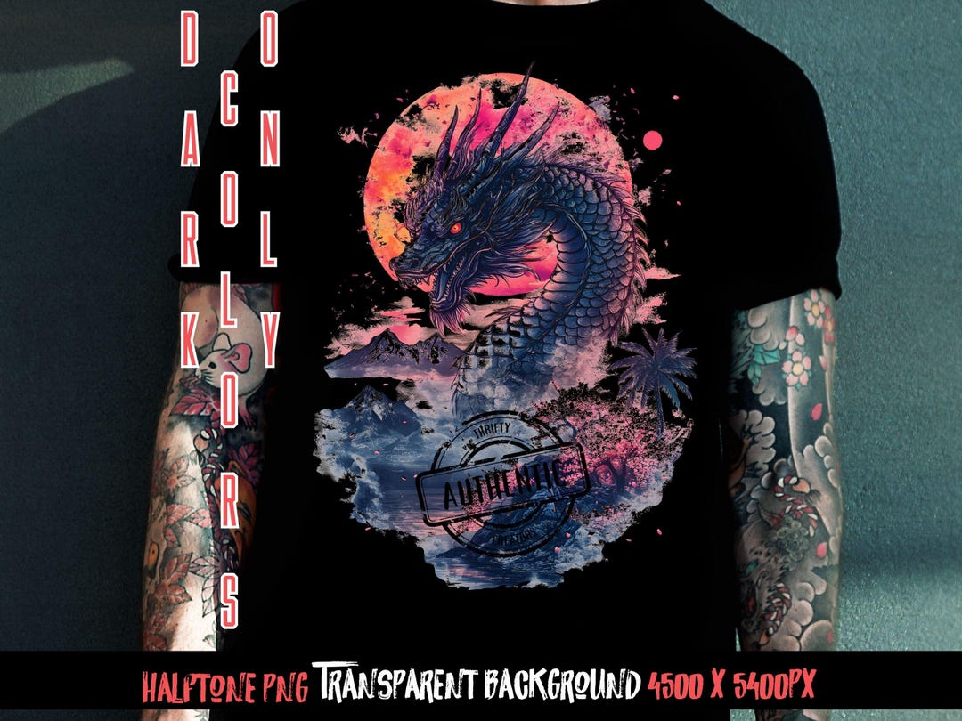 Japanese Art, Screenprint Png, Half Tone, Screenprintable, Dtfdesigns ...