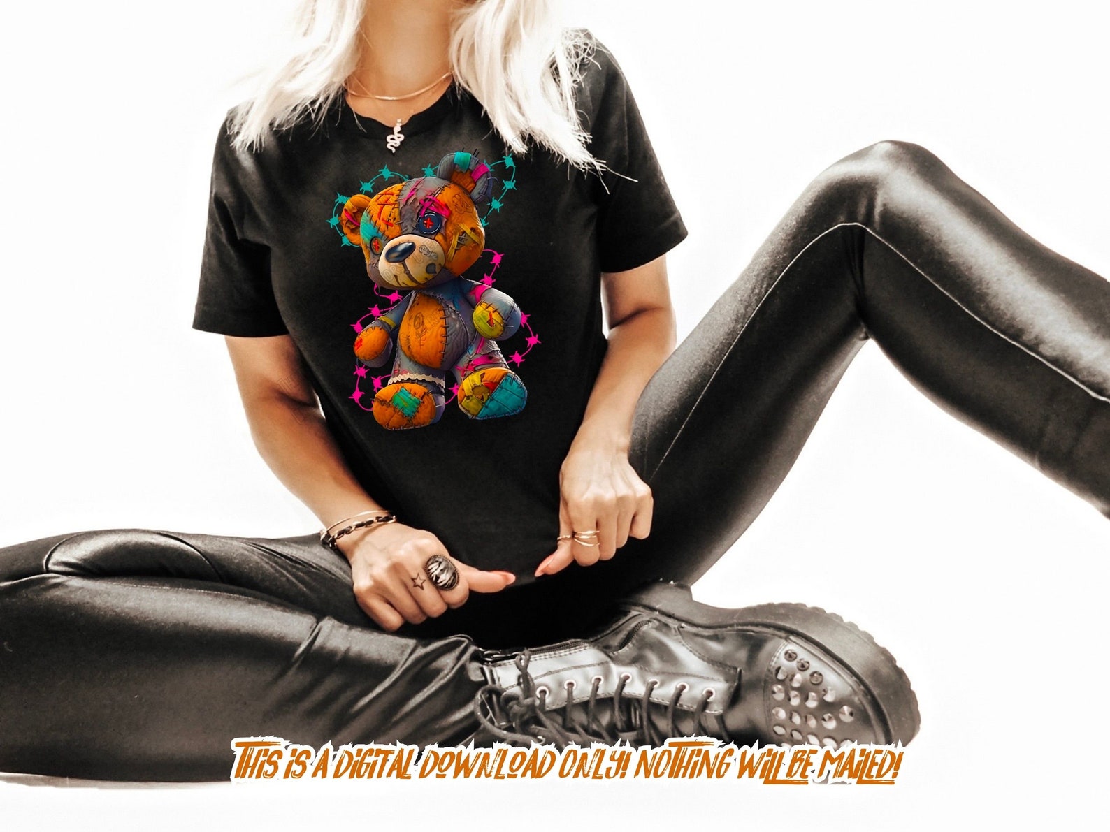 Tattered Teddy Bear Png for Colorful Sublimate Design. Png for Shirt ...