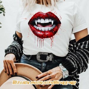 Vampire Fangs Dtf Designs for Shirt and Sublimation Designs for Shirt ...