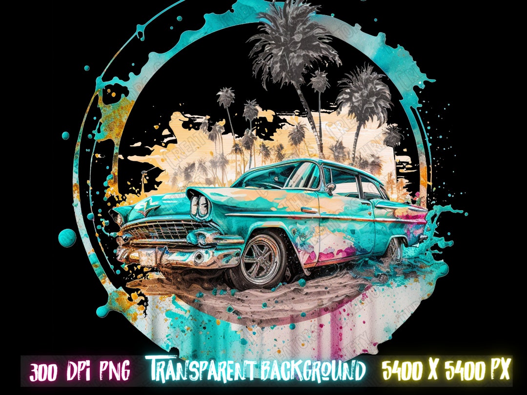 Retro Sublimation Design for Shirts, Colorful Png Sublimation Designs ...