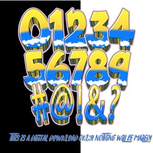 Graffiti PNG Alphabet Set Vibrant, Colorful Alpha Bundle With ...