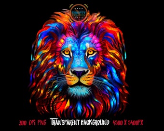 Lion PNG, Dtf Designs, Dtf Images, Sublimate Designs, Png File for ...