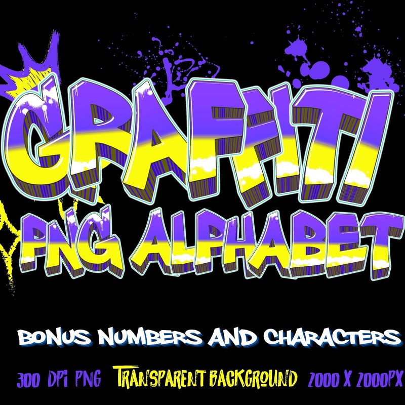 Alphabet Graffiti - Etsy