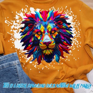 Colorful Sublimation PNG Design - Vibrant Digital Graphic for Shirts ...