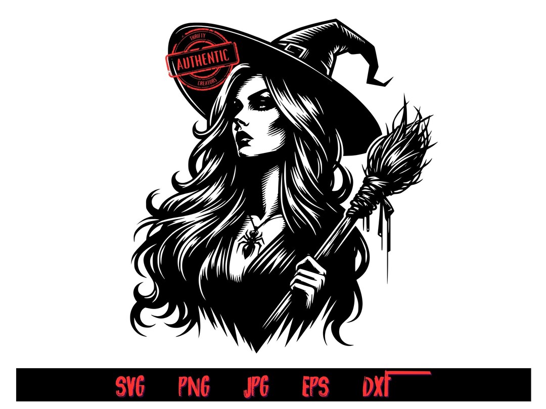 Witch SVG Bundle Includes Png, Svg, Dxf. Eps and Jpg Files. Halloween ...