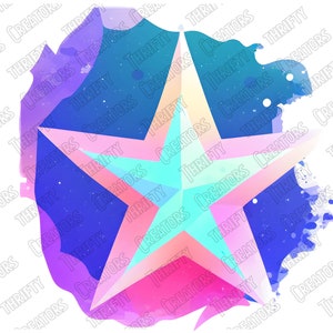 Watercolor Rainbow Stars Clipart, Star Shapes, Squishy Stars (digital ...