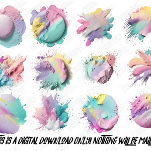 Watercolor Color Splash Clipart PNG Paint Splatter Clipart Alcohol Ink ...