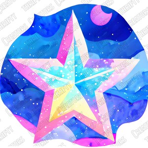 Watercolor Rainbow Stars Clipart, Star Shapes, Squishy Stars (digital ...