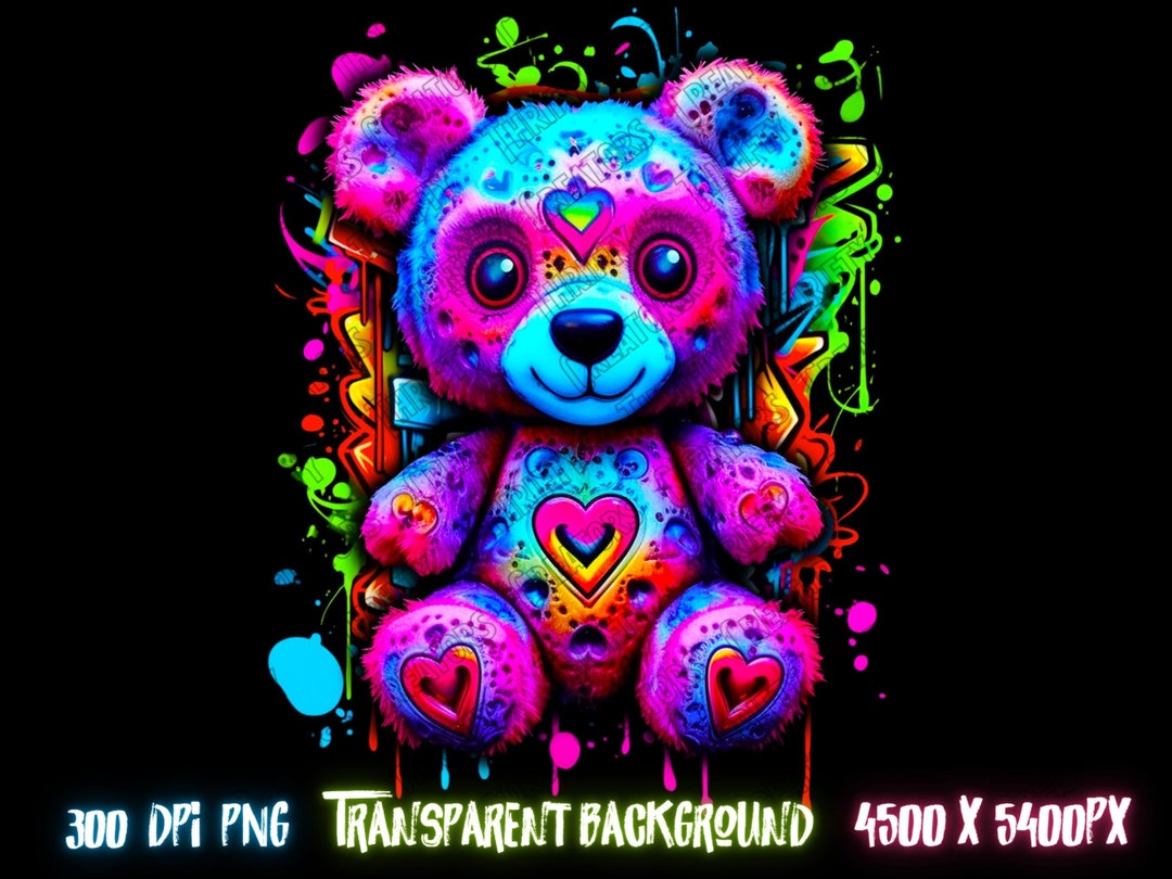 Teddy Bear Png for Colorful Png Design. Shirts and Sublimation Designs ...