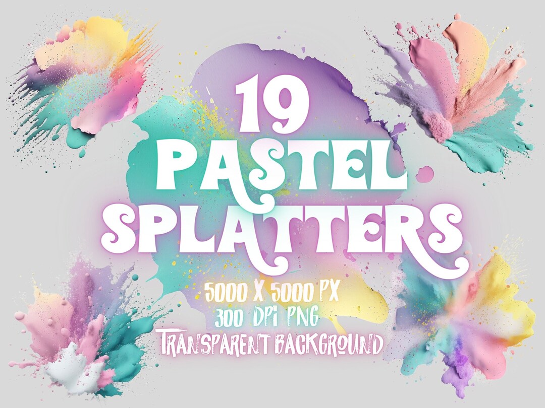 Watercolor Color Splash Clipart PNG Paint Splatter Clipart Alcohol Ink ...