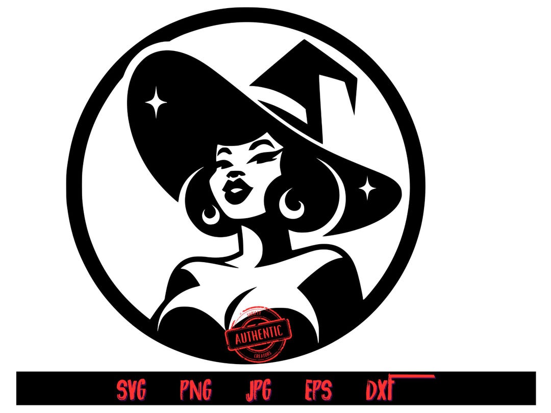 Curvy Witch 4, SVG Bundle, Includes Png, Svg, Dxf, Eps and Jpg Files ...