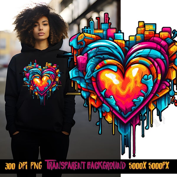 Heart Graffiti - Etsy