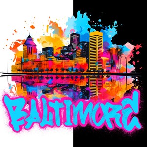 Baltimore Graffiti Png for Hoodie Design and T Shirt Graphics. Print on ...