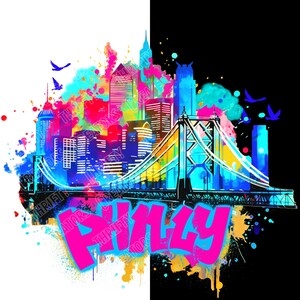 Philly Graffiti Png for Hoodie Design and T Shirt Graphics. Print on ...