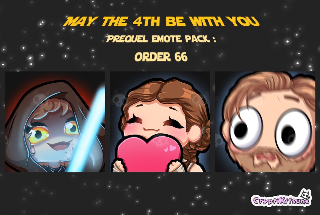 Star Wars Emotes | May the 4th Twitch Emotes | Twitch Emotes | Ankakin ...