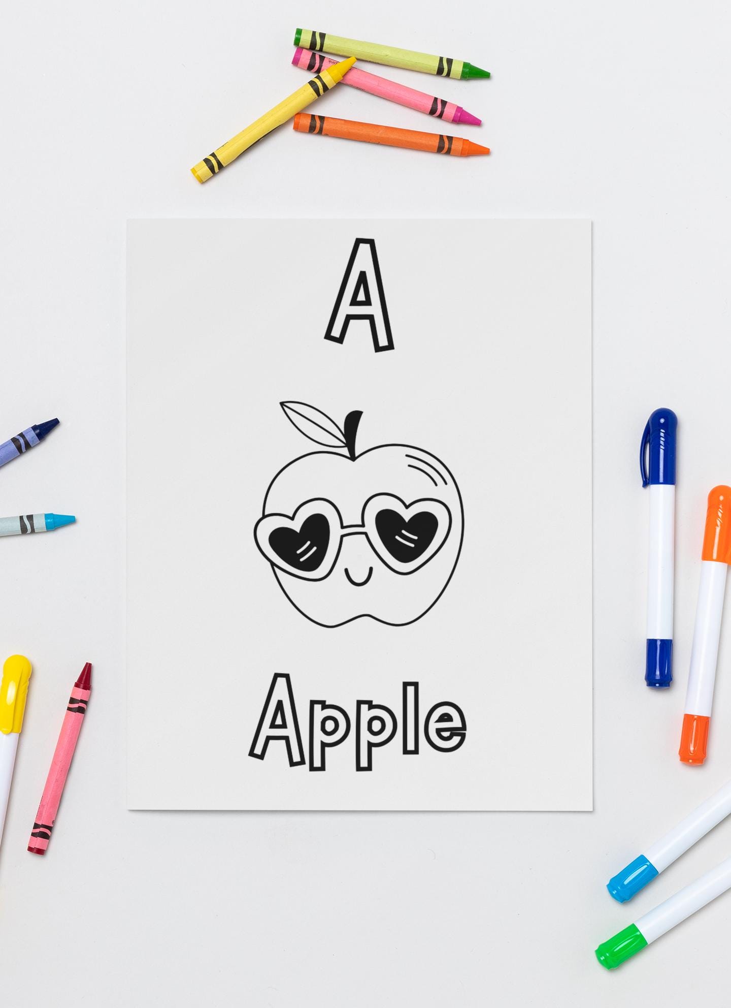 26 Printable ABC Coloring Pages, English, A-Z Template for Kids ...