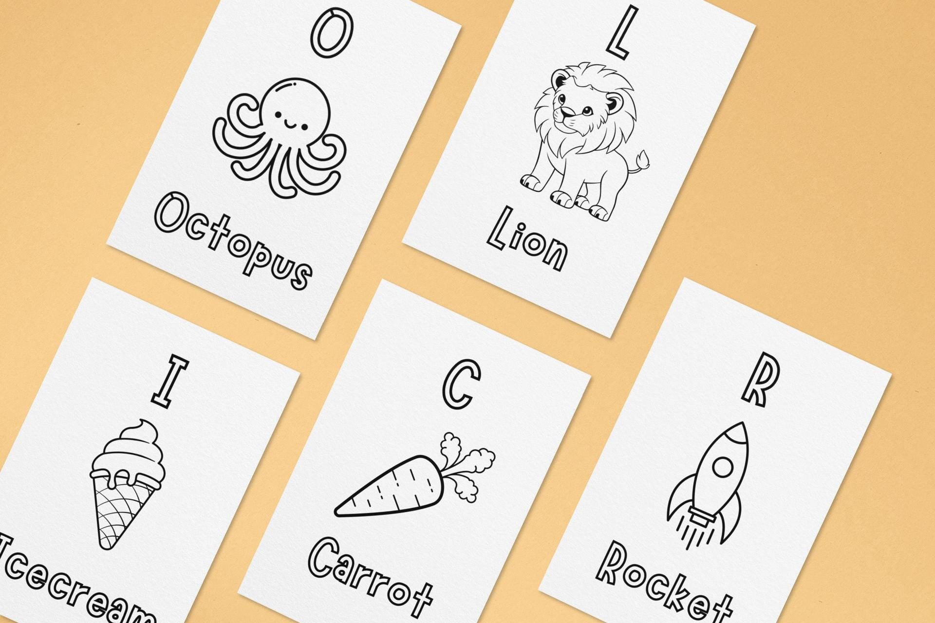 26 Printable ABC Coloring Pages, English, A-Z Template for Kids ...