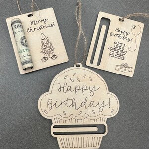 Gift Tag Money Holder - Etsy