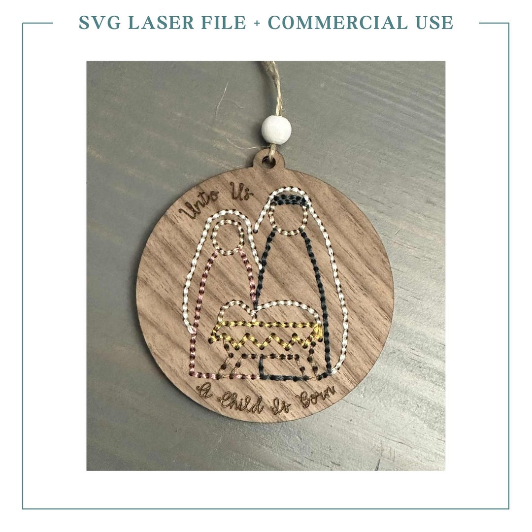 Mary, Joseph & Jesus, SVG Laser Cut File for Glowforge, Ornament - Etsy