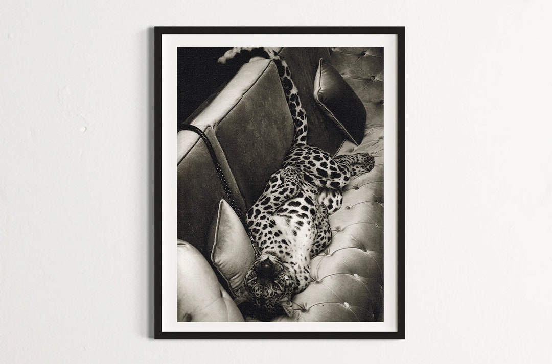 Vintage Leopard Poster, Fashion Poster, Luxury Print, Luxury Leopard ...