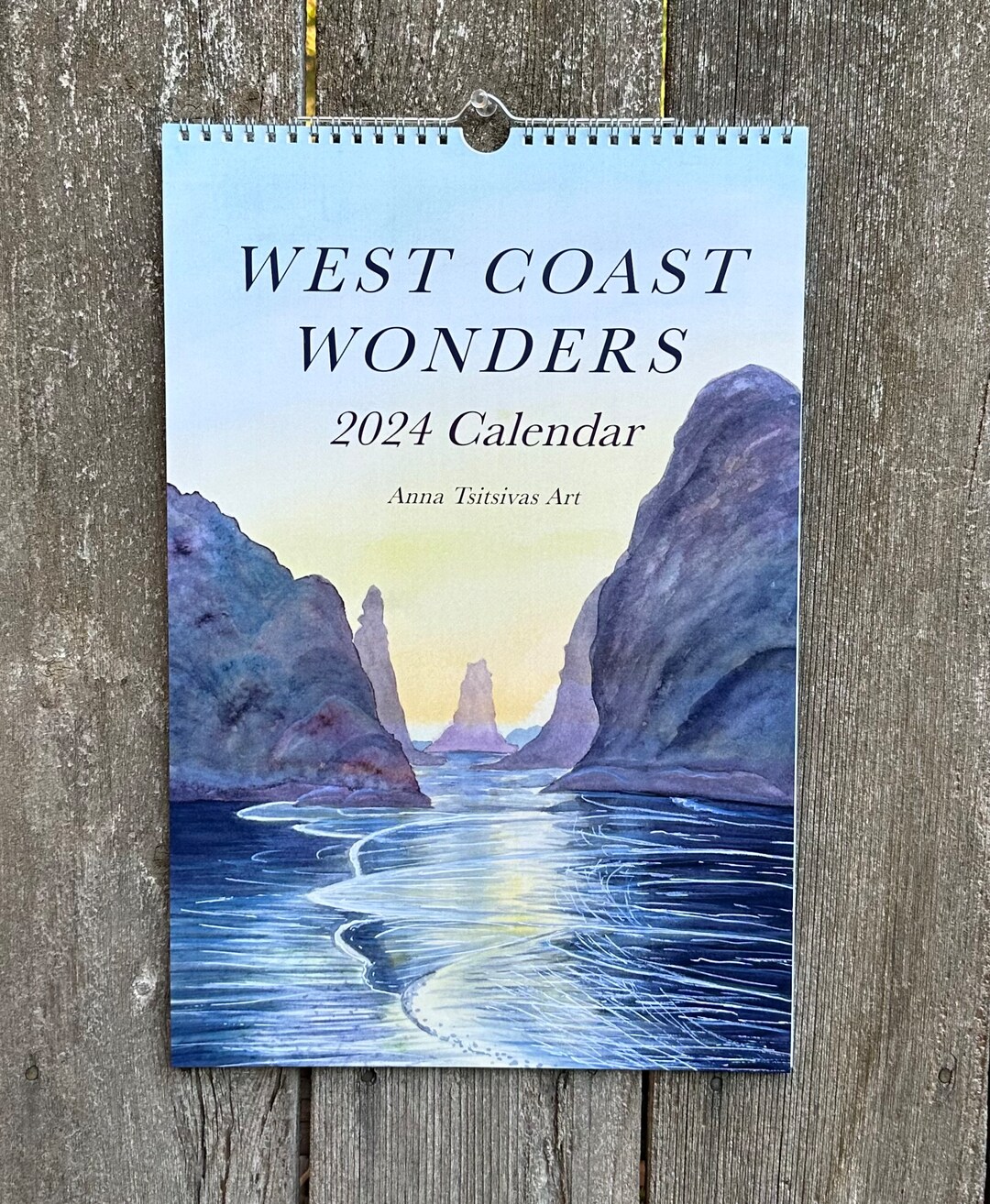 2024 West Coast Wonders Watercolor Calendar 10x15 Hand - Etsy