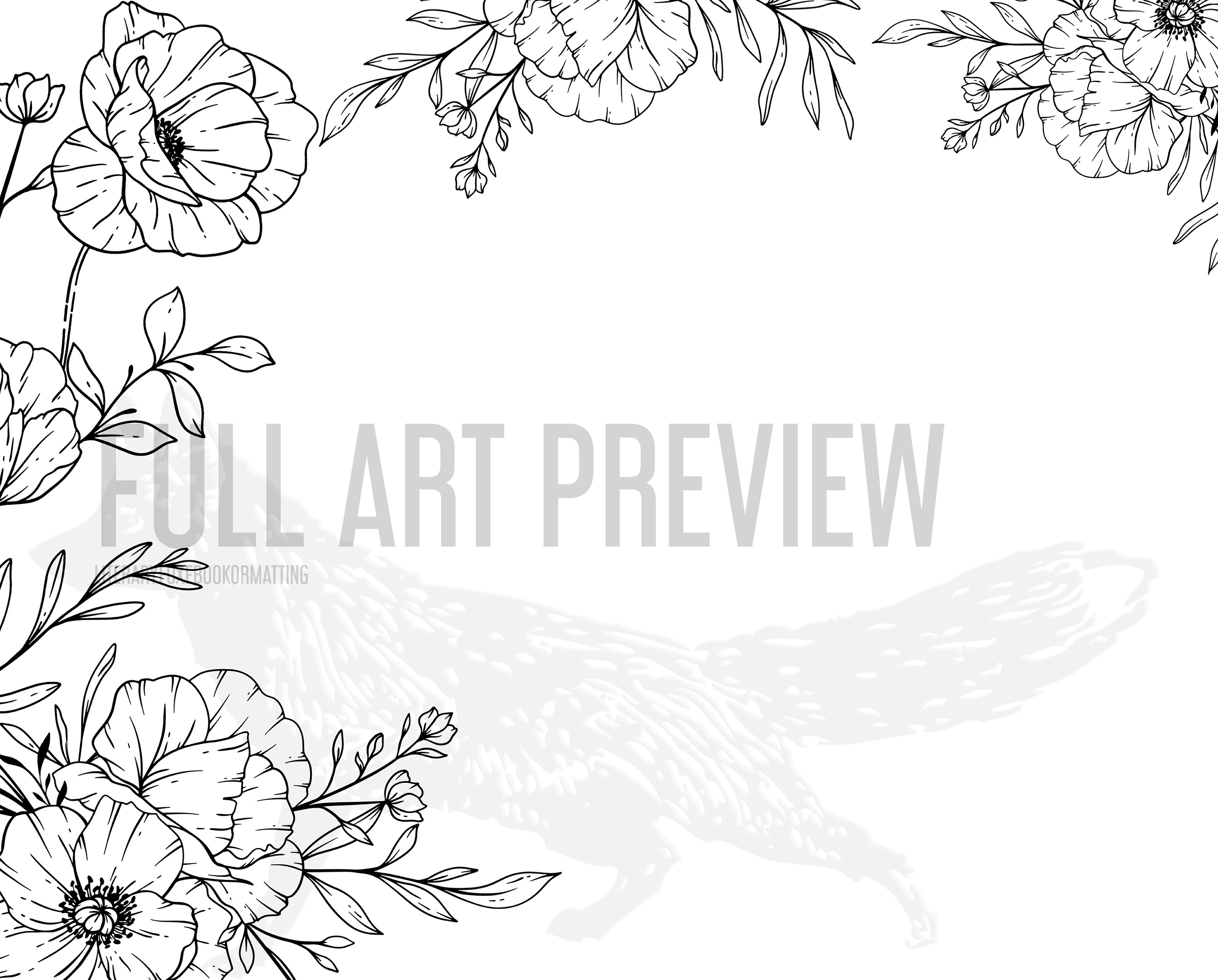 Pre-made Book Formatting Designs for Vellum: "peonies" - 5x8 Trim - Etsy