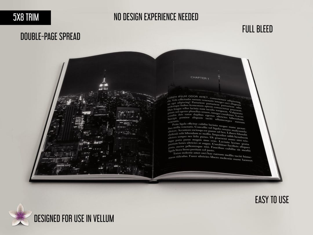 Pre-made Book Formatting Designs for Vellum: "new York Night" - 5x8 ...