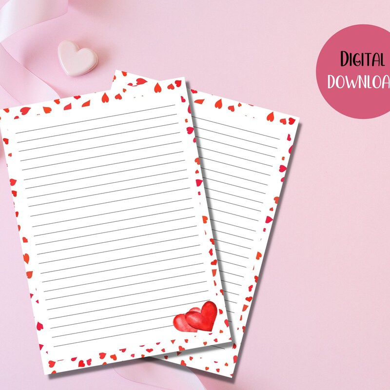 Valentines Day Letterhead - Etsy