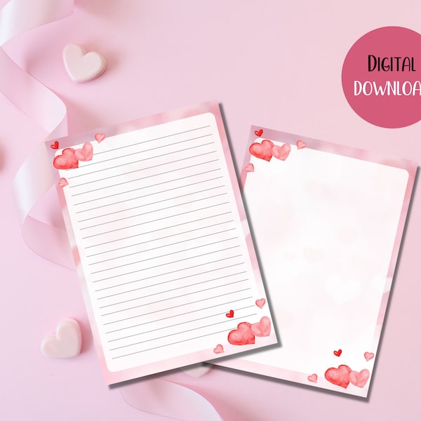 Printable Love Letter Paper - Etsy