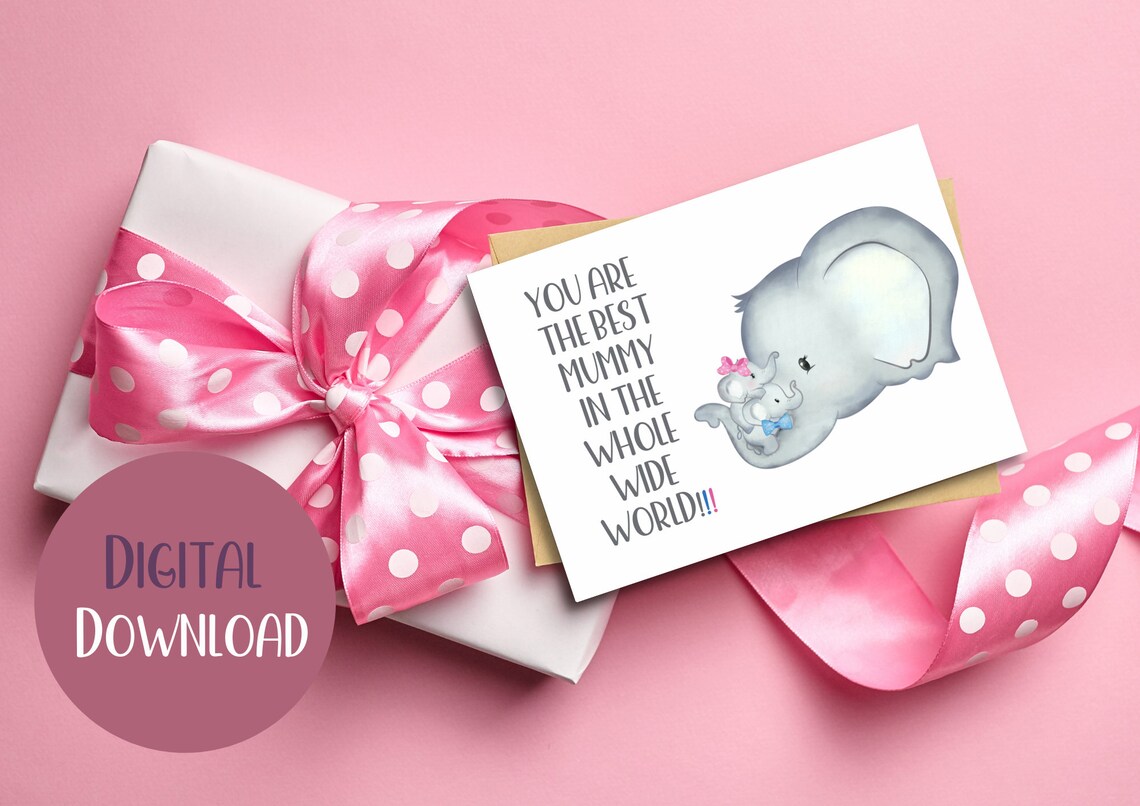 Printable Cute Mother's Day Card Instant Download | Etsy