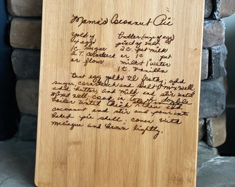 Recipe Magnet Handwritten Engraved Recipes, 5x7 Size - Etsy