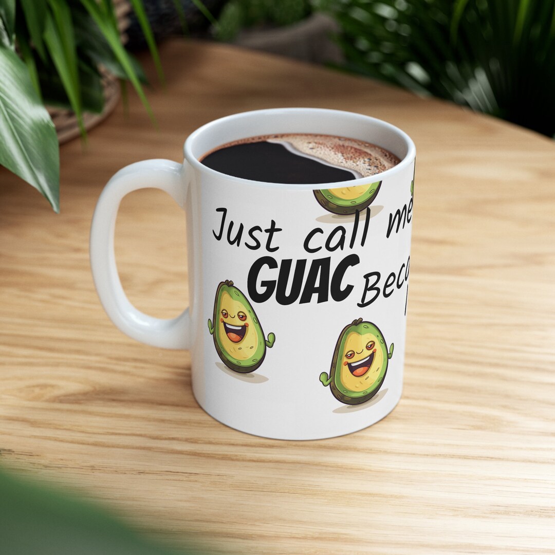Avocado, Guacamole, Guac Cup, Coffee Cup, Ceramic Mug 11oz - Etsy
