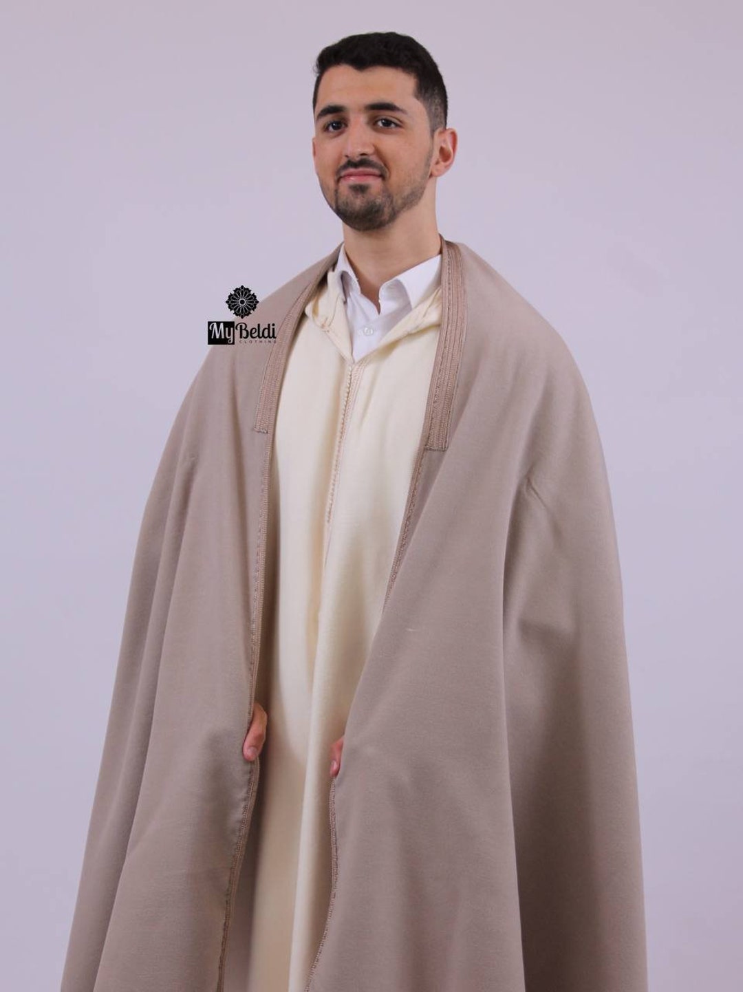 Selham for Men Burnous for Men Beige - Etsy