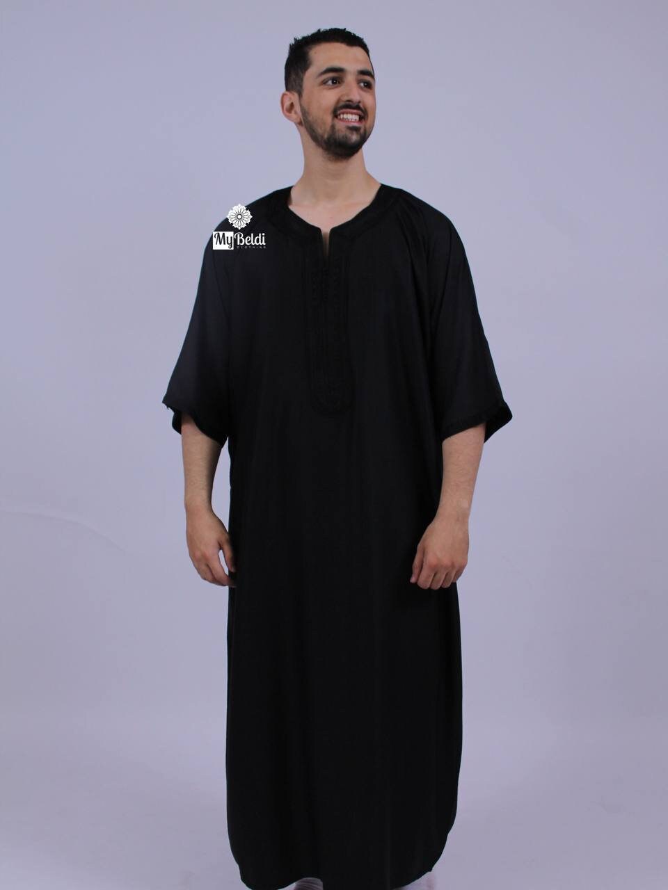 Linen Men Caftan Black, Caftan for Men, Kaftan for Men, Gandoura for ...