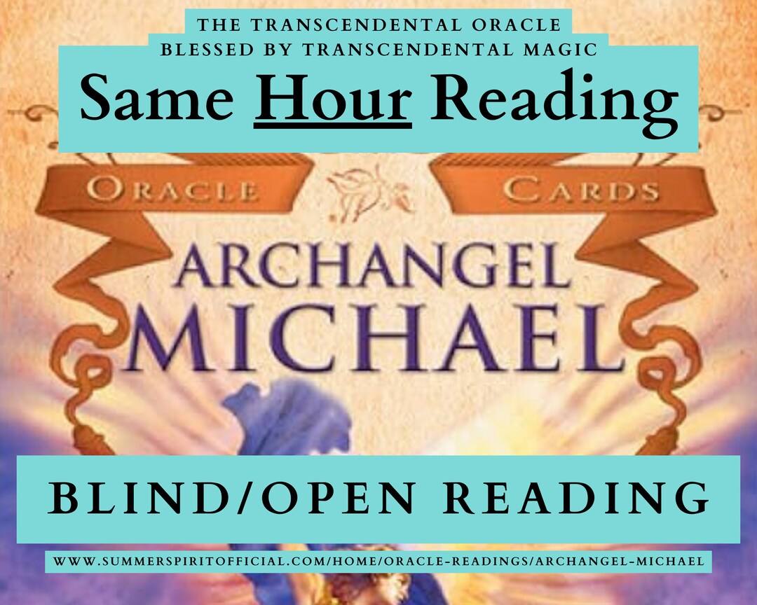 Same HOUR Blind/open Oracle Reading, Archangel Oracle Reading, Same ...