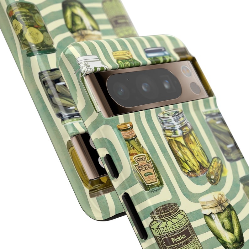 Green Pastel Pickles Collage Phone Case, Cute Trendy Aesthetic, iPhone ...