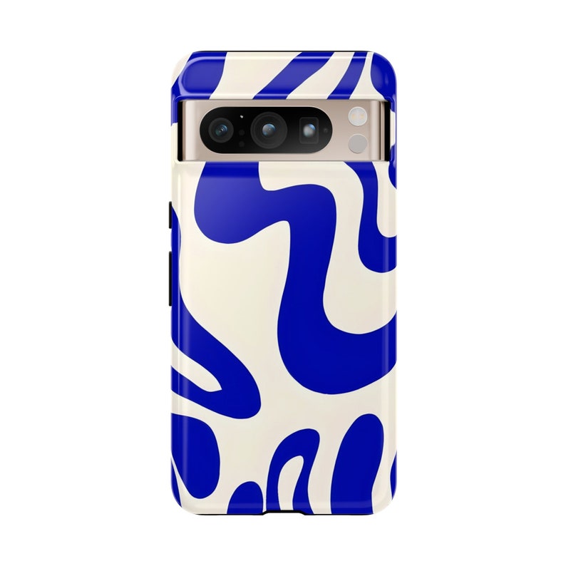 ELECTRIC BLUE SWIRLS Phone Case, Preppy Trendy Aesthetic, iPhone 15 14 ...