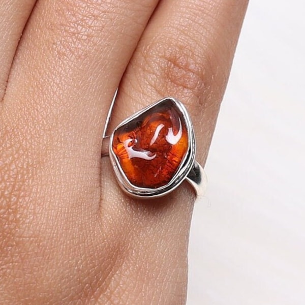 Amber Ring - Etsy