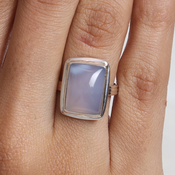 Chalcedony Ring - Etsy