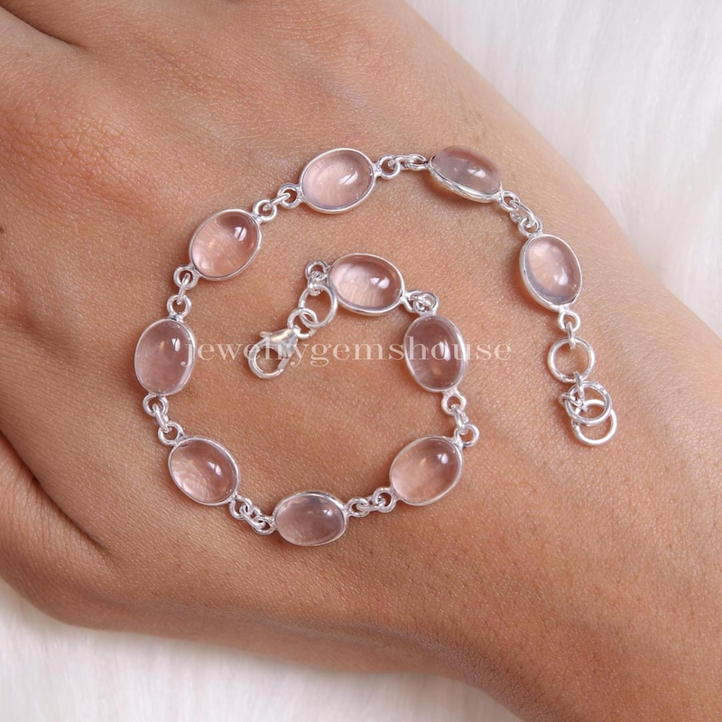 Rose Quartz Bracelet - Etsy